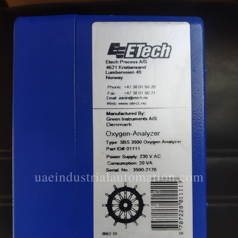 ETech Green instruments Oxygen Analyzer SBS 3500 Price in Dubai UAE